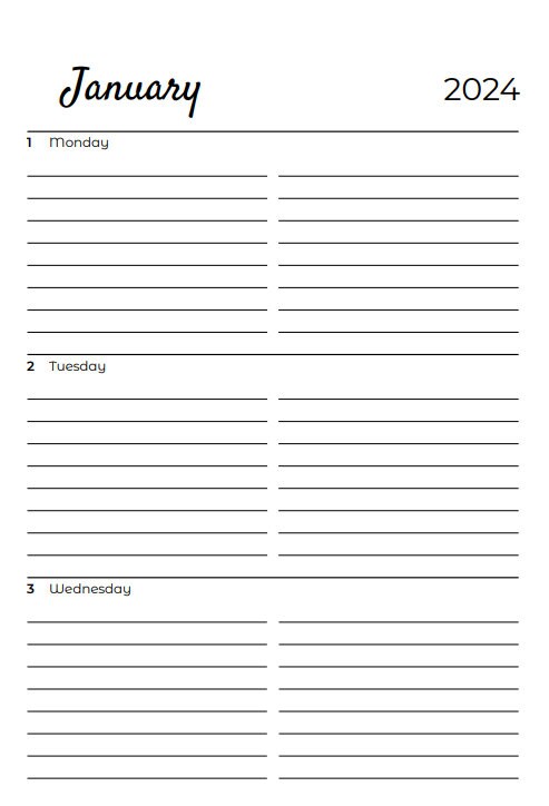 Digital 2024 Weekly Planner - Etsy