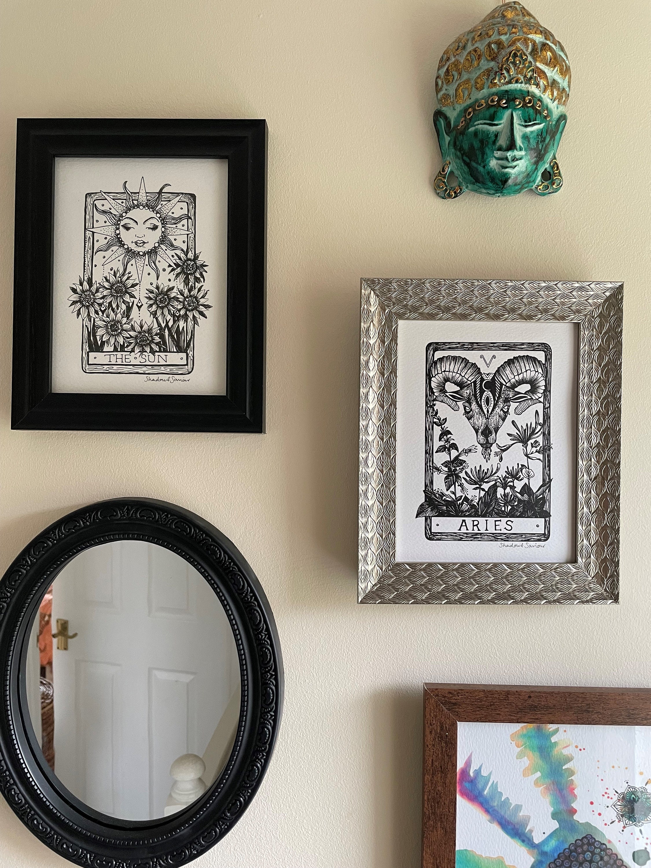 ARIES Zodiac Tarot Card A5 Art Print Only Celestial Astronomy - Etsy