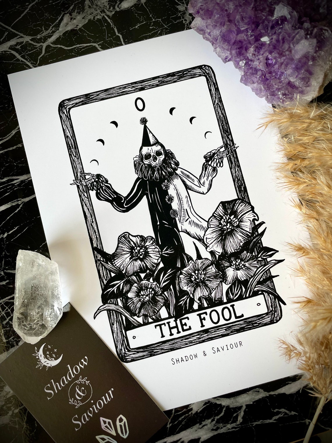 0 THE FOOL Tarot Card A5 Art Print Only Major Arcana Celestial - Etsy