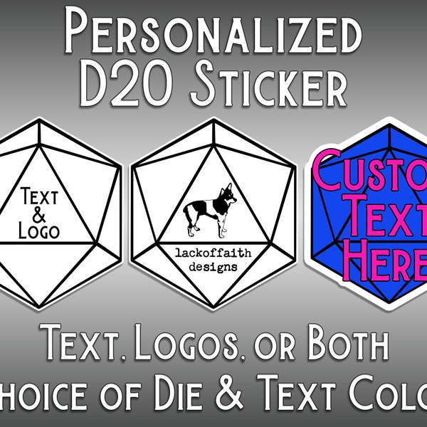 D20 Custom Logo - Etsy