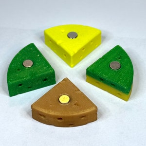 3D Printed Cheesehead Fridge Magnets - Etsy