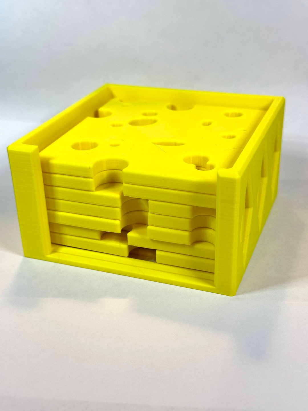 Square Cheese Coaster Set (3D Print) - Etsy