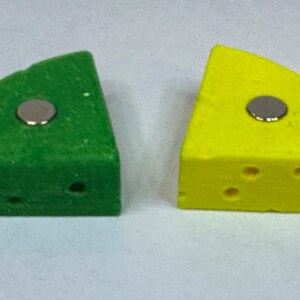 3D Printed Cheesehead Fridge Magnets - Etsy