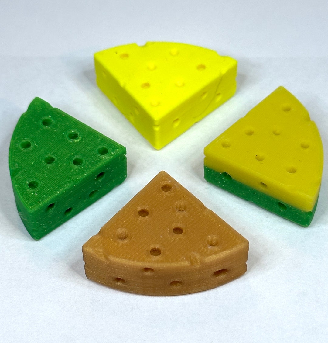 3D Printed Cheesehead Fridge Magnets - Etsy