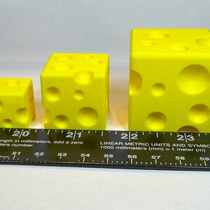 3D Printed Cheese Dice - 3 Sizes (see Item Details) - Etsy