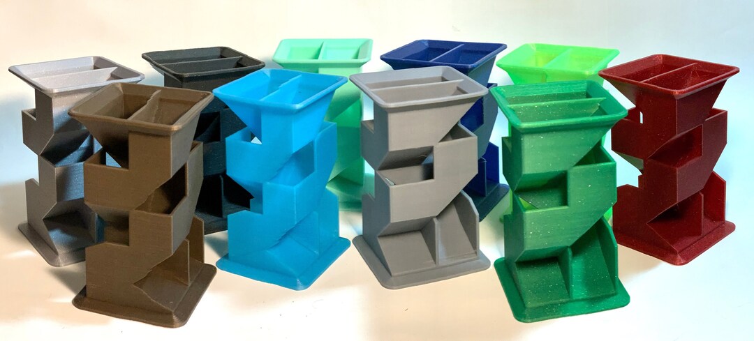 3D Printed Compact Dice Tower - Etsy