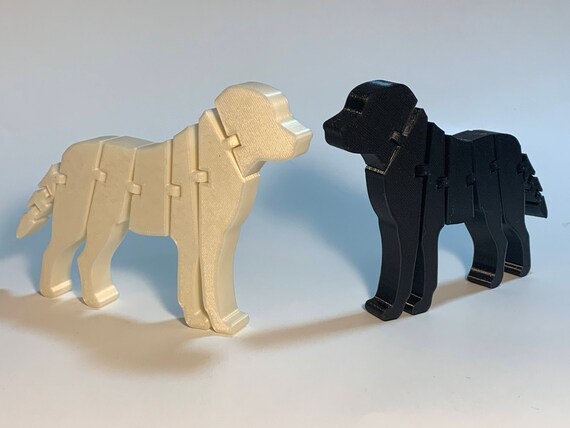3D Printed Articulated Flex-dog | Etsy