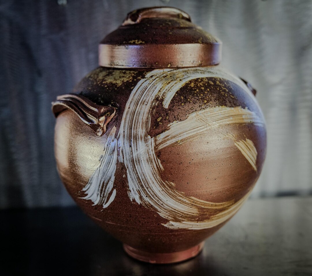 Onggi Jar, 2 Gallon Handmade Stoneware, Moon Jar, Katabatic Pottery - Etsy