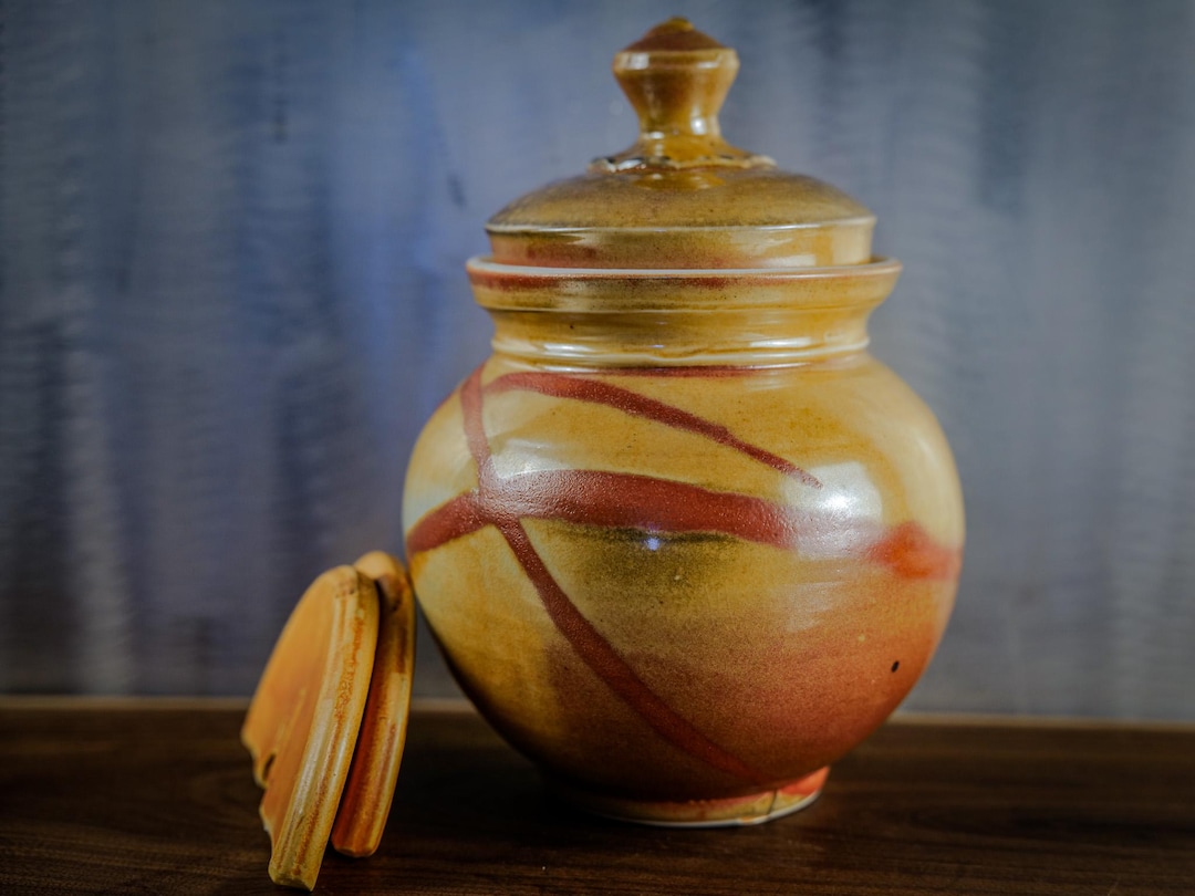 Fermentation Crock, 1/2 Gallon, Handmade Porcelain, Shino Glaze - Etsy