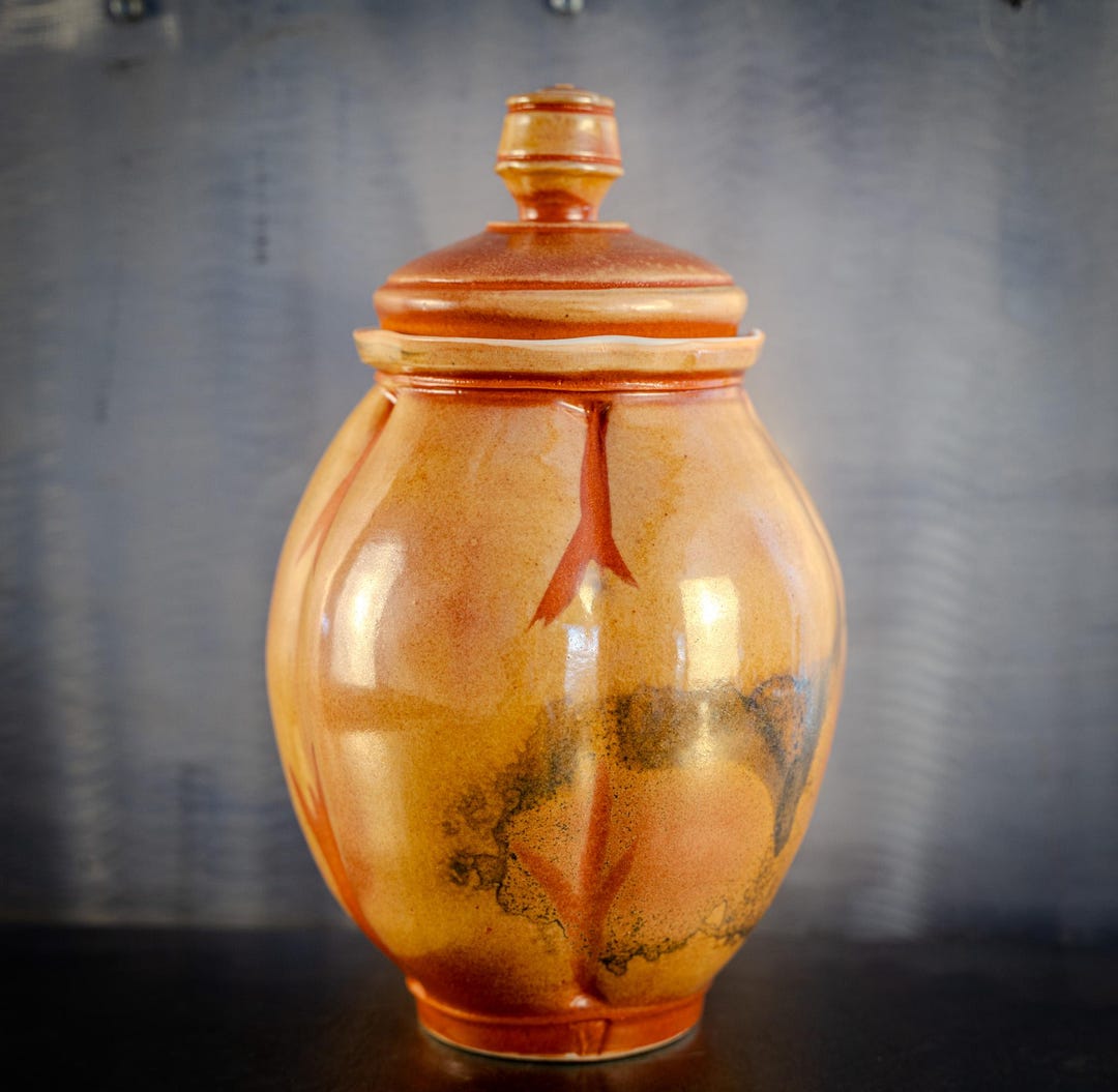 Fermentation Crock, 3 Quart , Handmade Porcelain, Shino Glaze - Etsy