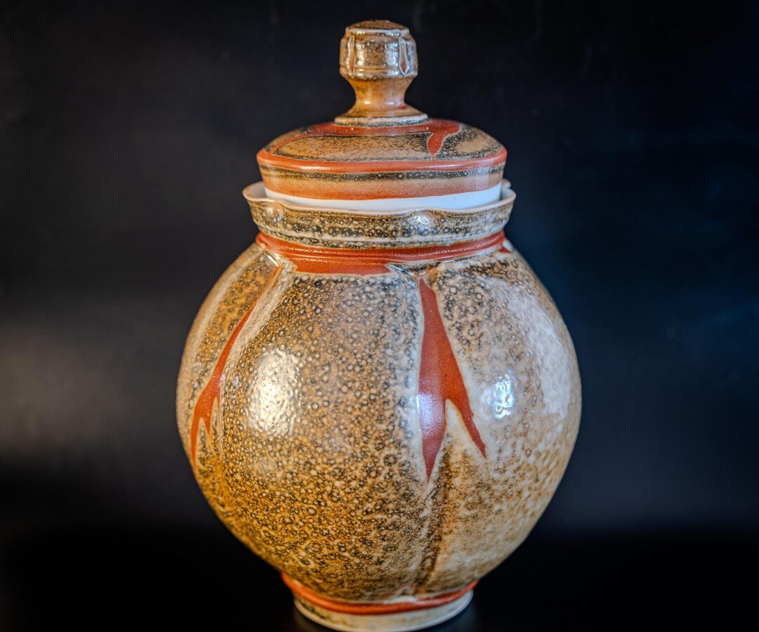 2 Quart Altered Porcelain Fermentation Crock With Shino Glaze. - Etsy