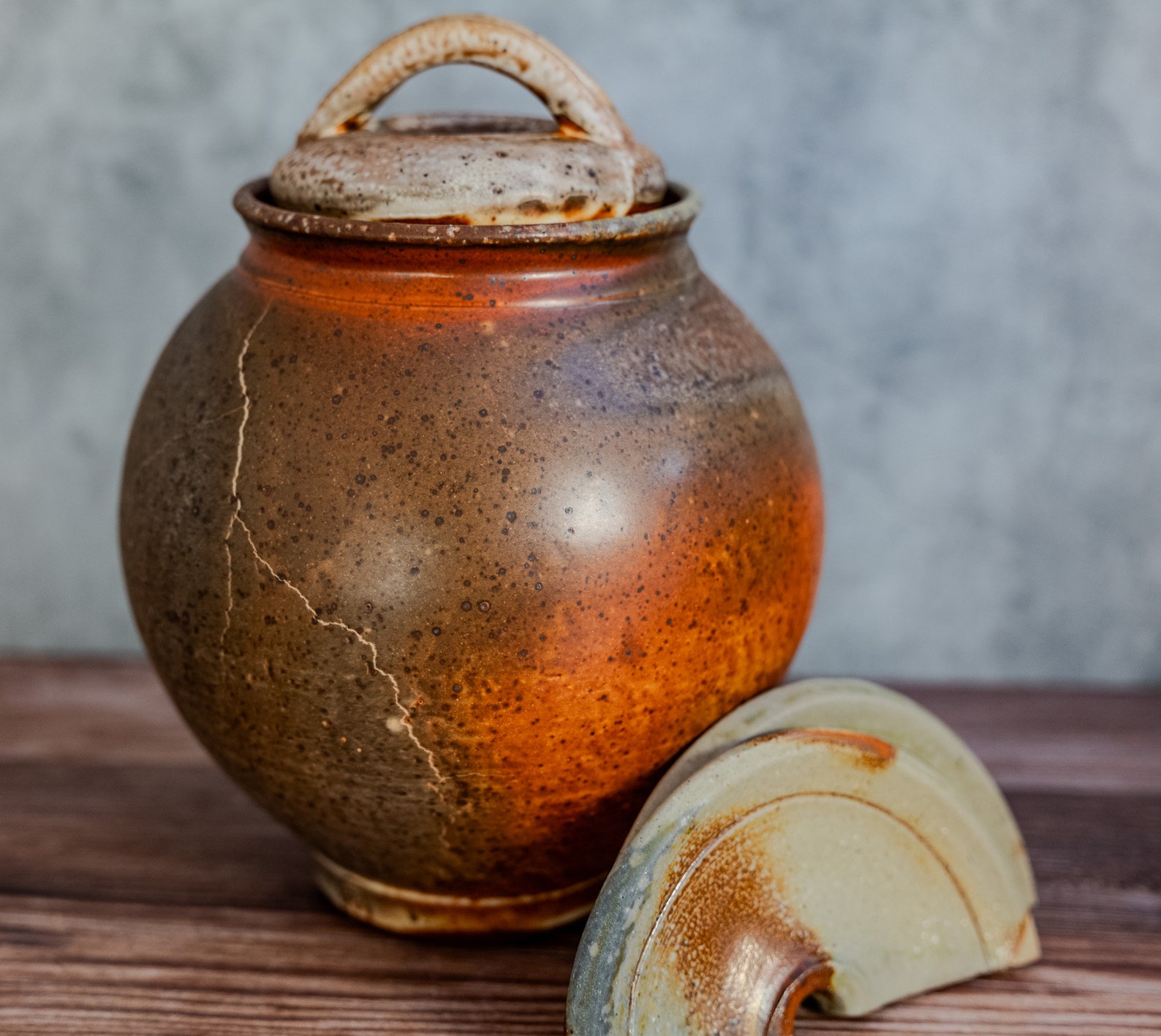 Fermentation Crock, 1 Gallon, Handmade Stoneware, With Fermentation ...