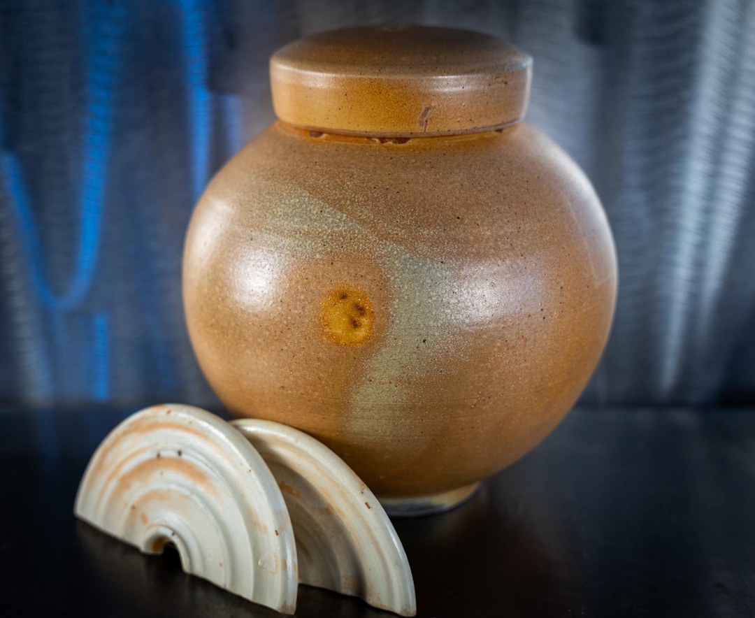 Fermentation Crock, 1 Gal, Handmade Porcelain, With Fermentation ...