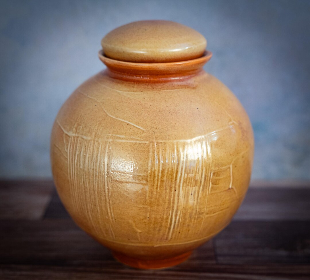 Fermentation Crock, 1 Gallon, Handmade Porcelain, Shino Glaze - Etsy