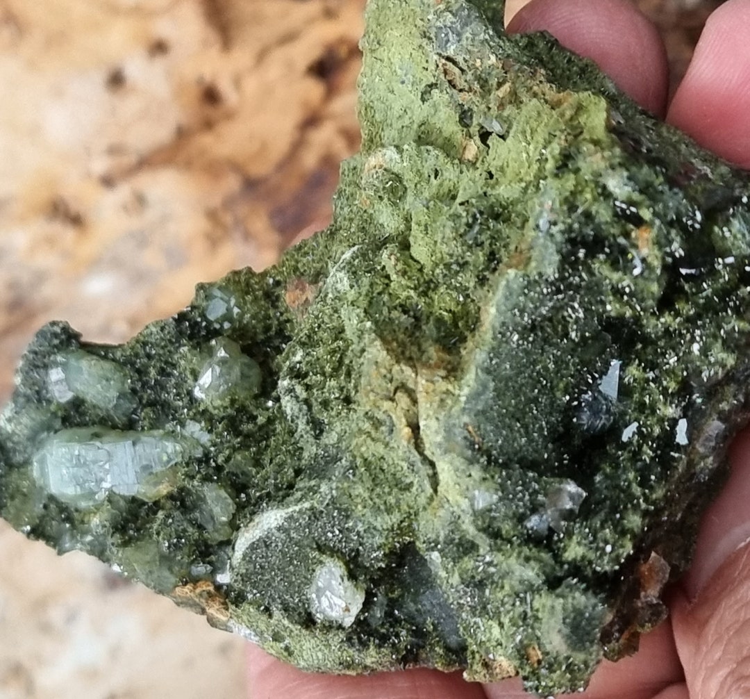 Forest Epidote Quartz 9 Cm From Turkey - Etsy