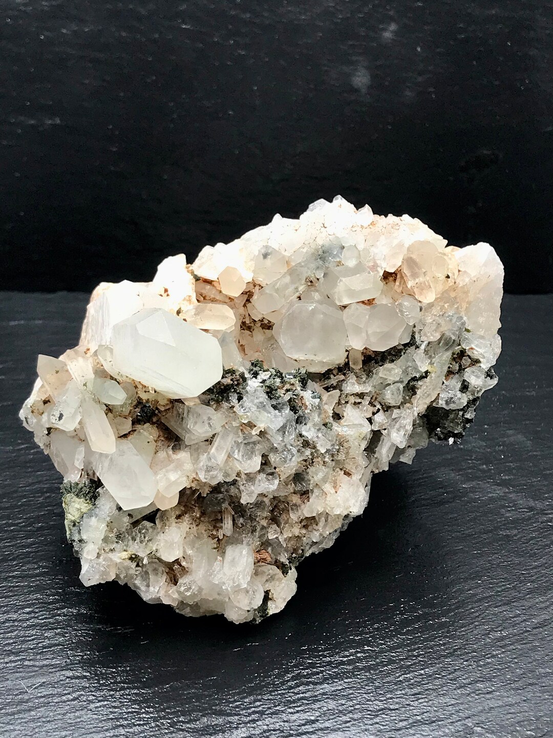 Raw Epidote Quartz , Epidote Quartz Specimen, Epidote Crystal Quartz ...