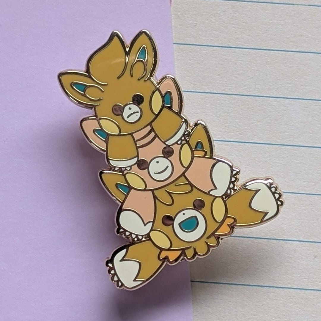 Paw Stack Pin - Etsy