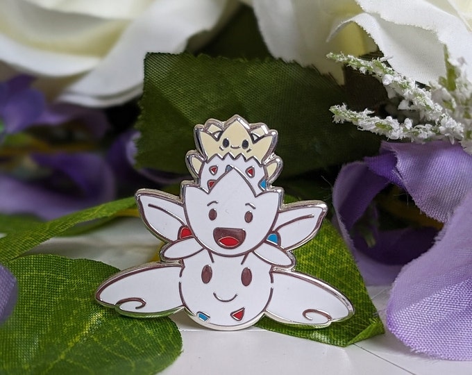 Togepi Egg Carton Enamel Pin / Kawaii Togepi Pokemon Pin / Exeggcute ...