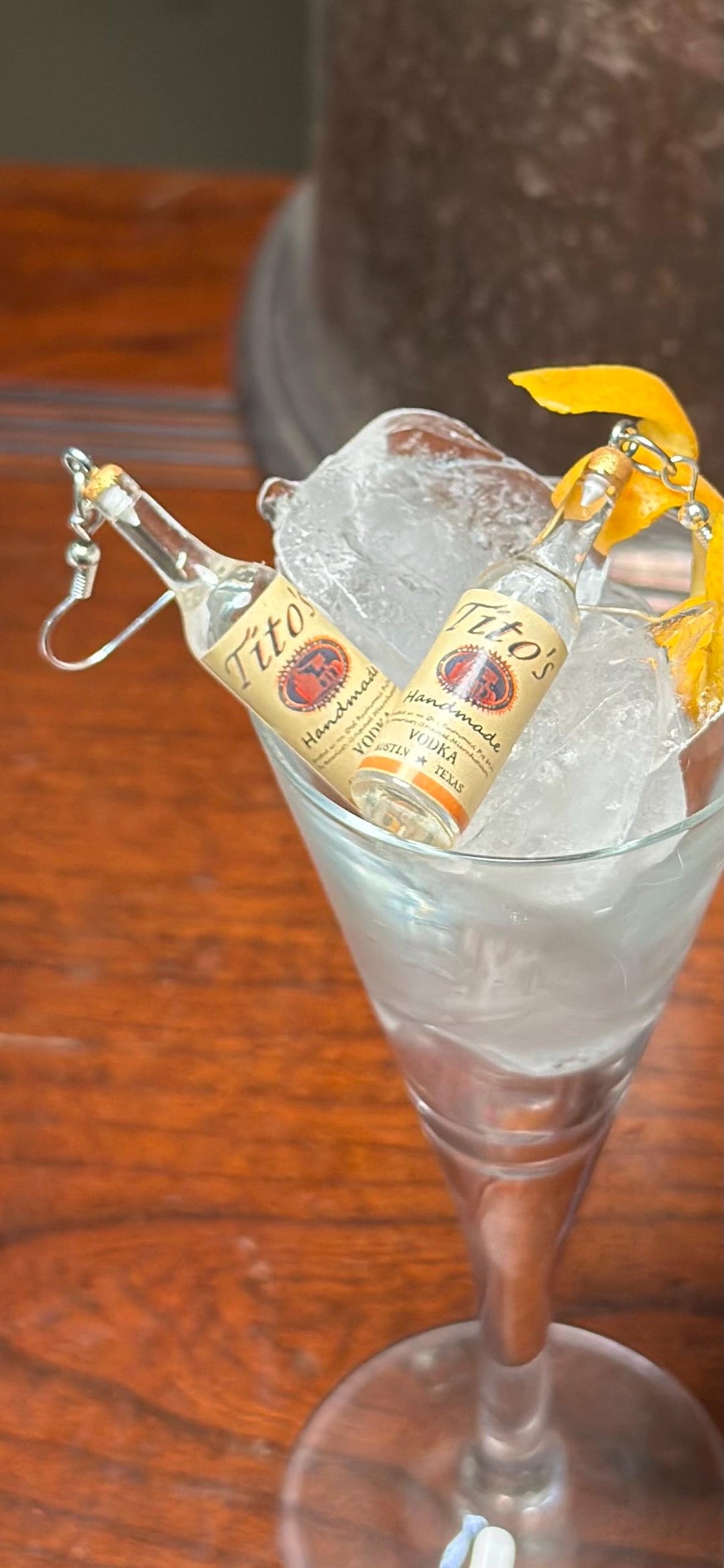 Cute Adorable Minature Vodka Bottle Earrings - Etsy