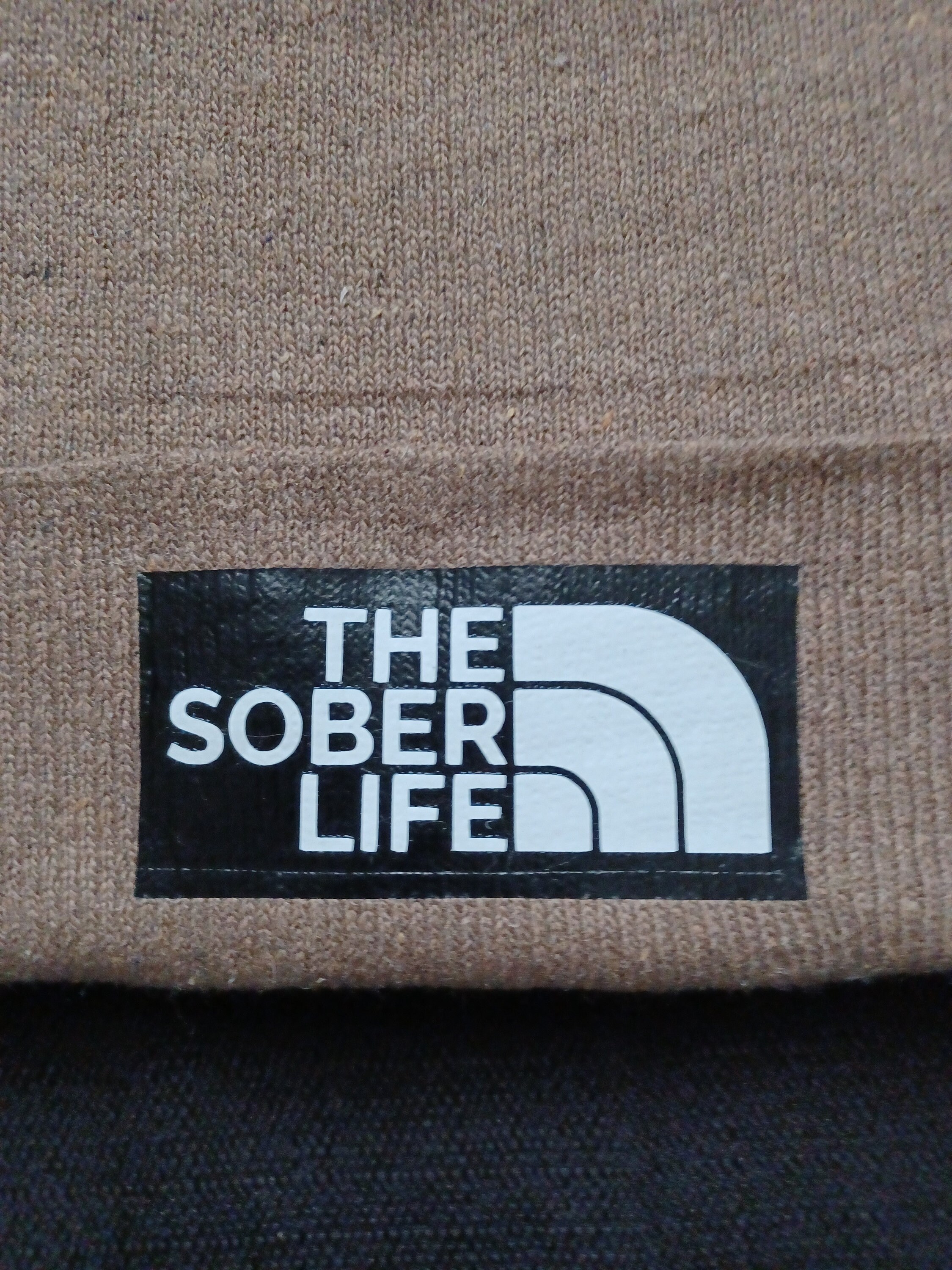 The Sober Life Brown Adult Unisex Cuffed Winter Beanie Ski Hat Skully ...