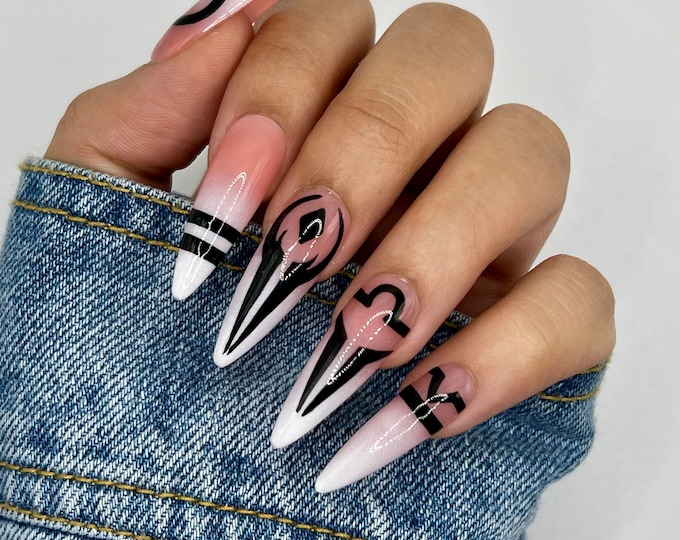 Gojo Satoru Press-on Nails - Etsy