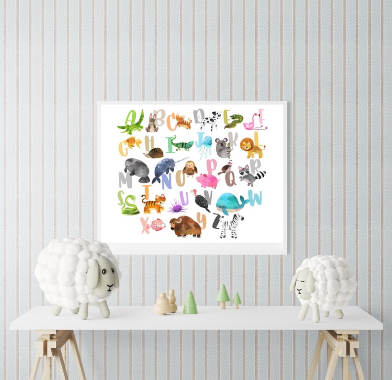 Alphabet Wall Decor| Printable| Educational| Montessori Homeschool ...