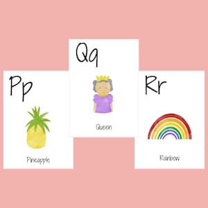 Alphabet Flashcards| ABC| Watercolor| Montessori Homeschool Printable ...
