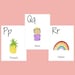 Alphabet Flashcards ABC Watercolor Montessori Homeschool Printable ...
