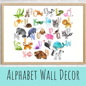 Alphabet Wall Decor| Printable| Educational| Montessori Homeschool ...