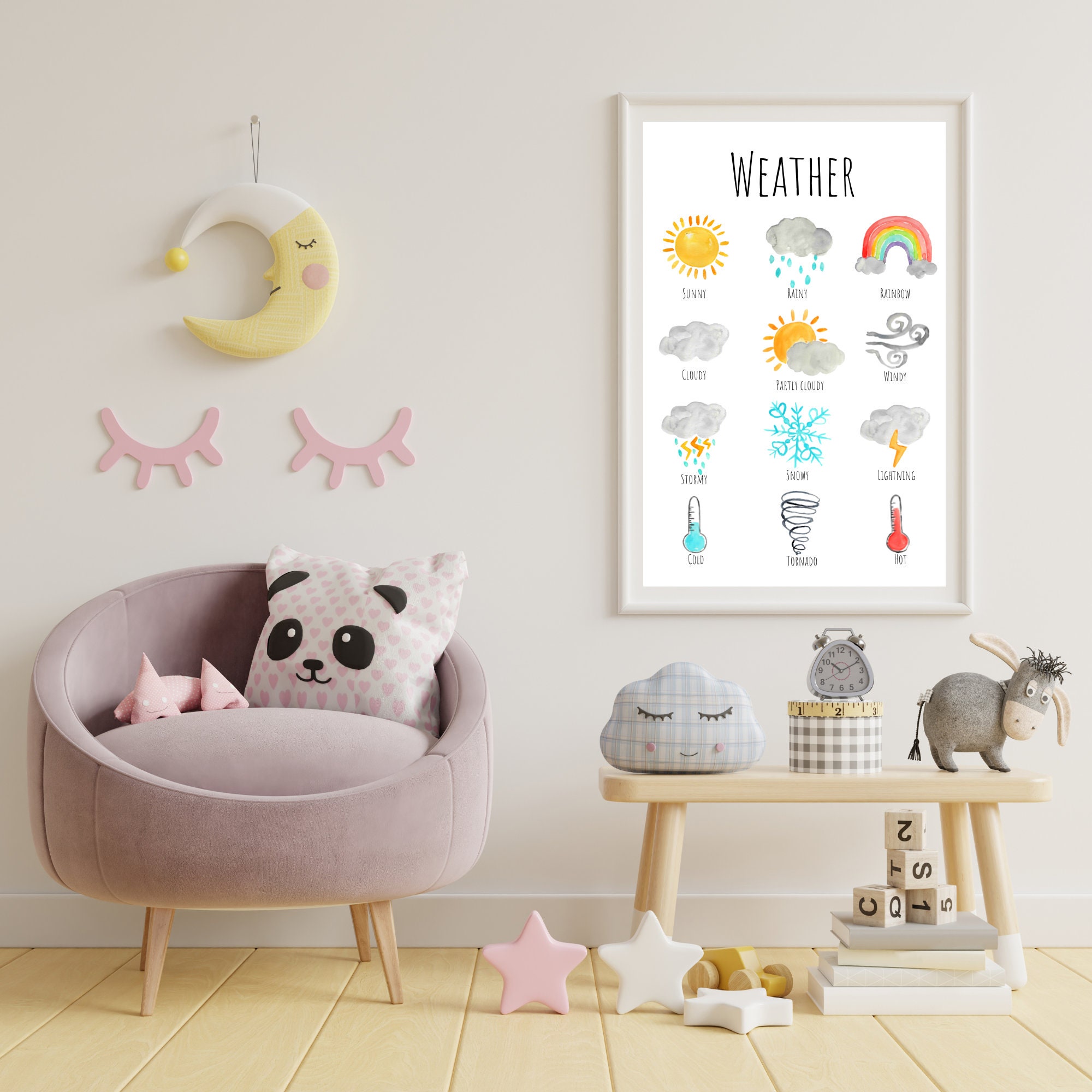 Education Weather Chart| Printable| Montessori Homeschool| Classroom ...