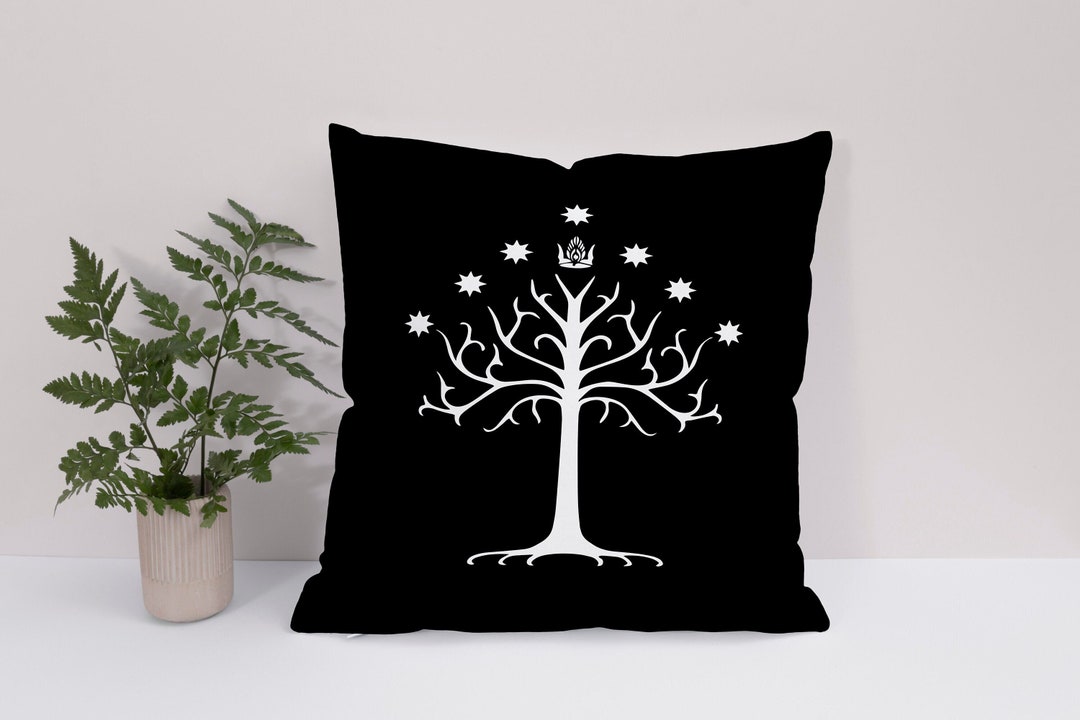 LOTR Gondor Pillow Cover Tree of Gondor Life Motto Pillow - Etsy