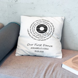 Valentine's Day Gifts Personalized Singing Record Pillow Cover Life ...