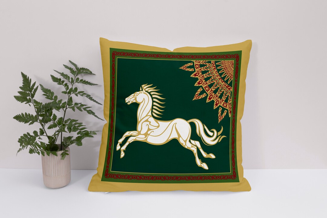 LOTR Rohan Pillow Cover | Rohan Horse | Life Motto Pillow Case ...