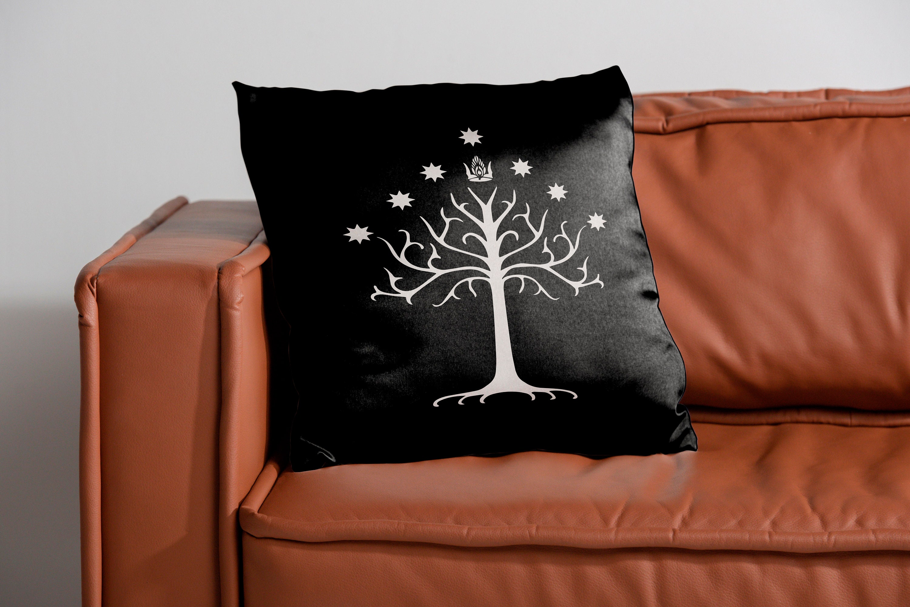 LOTR Gondor Pillow Cover Tree of Gondor Life Motto Pillow - Etsy