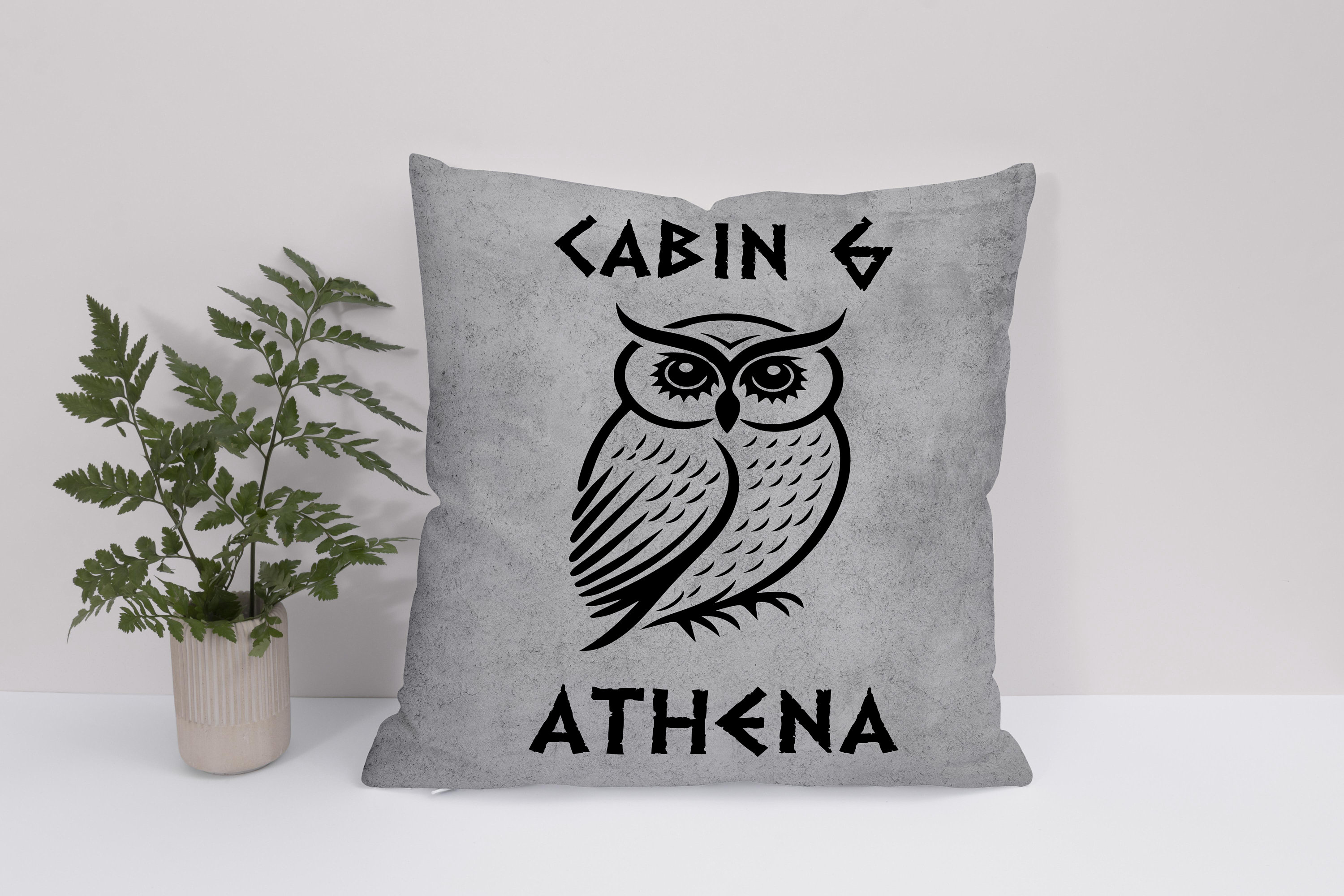 Camp Half Blood Cabins Cabin 6 Athena Pillow Cover Life Motto Pillow ...