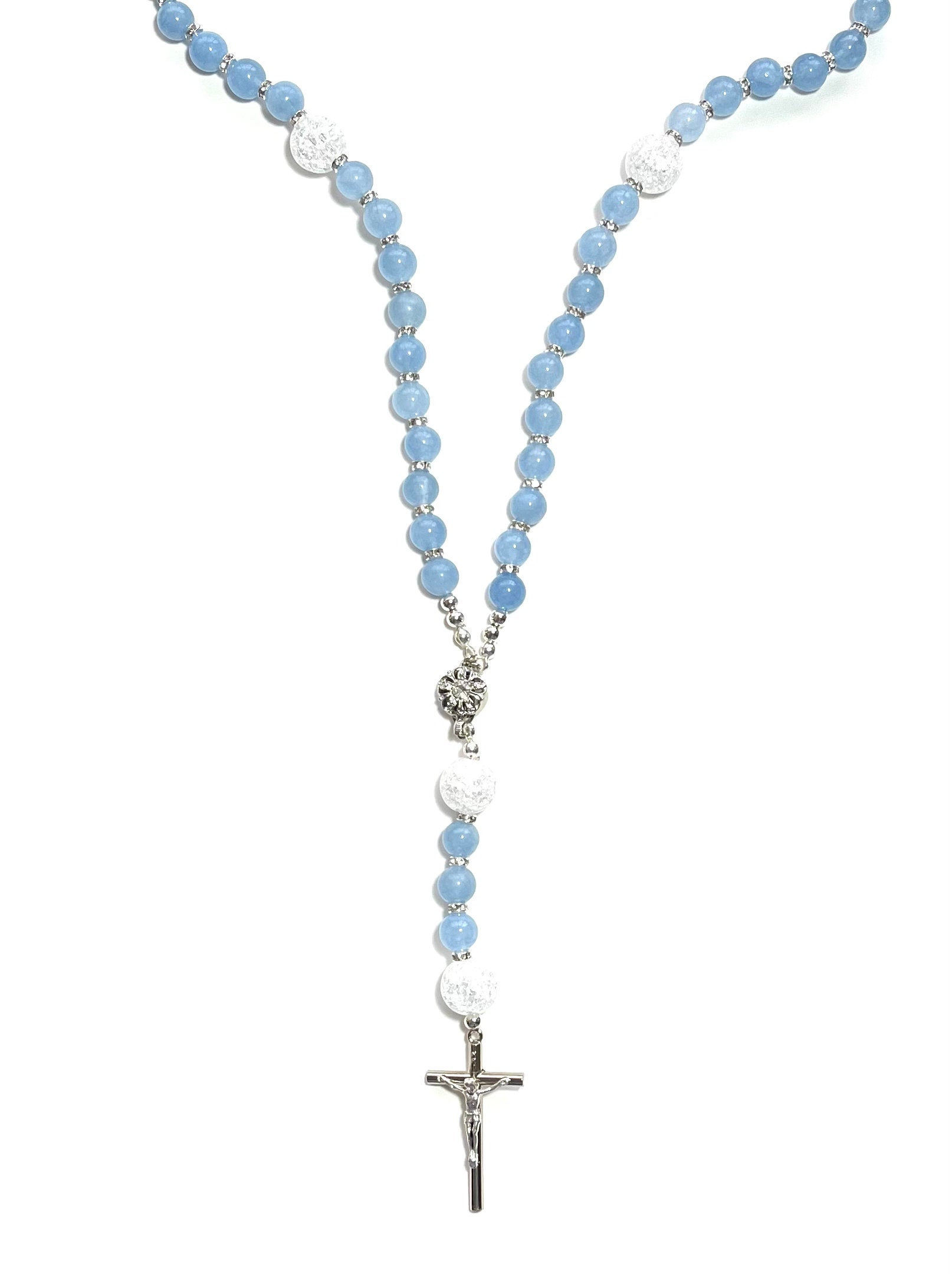 Light Blue Rosary - Etsy