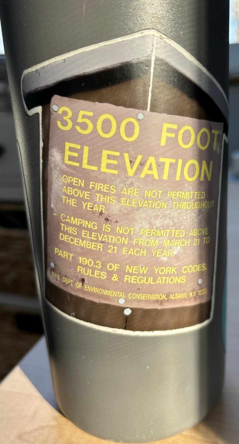 Catskills 3500 Foot Elevation Trail Sign Fridge Magnet Vinyl Sticker ...