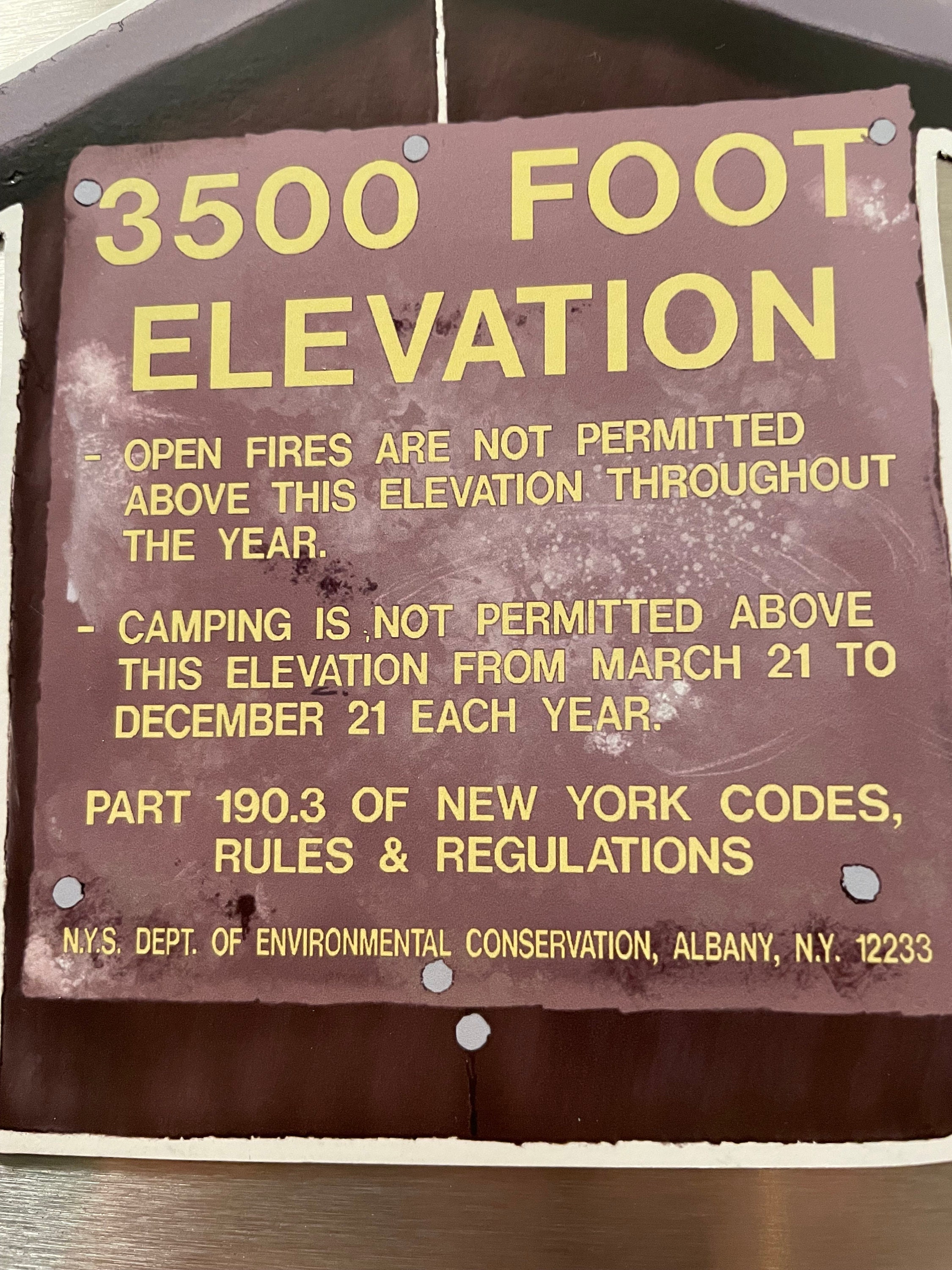 Catskills 3500 Foot Elevation Trail Sign Fridge Magnet Vinyl Sticker ...