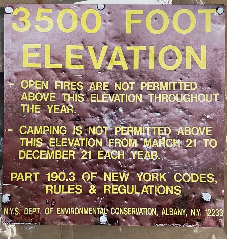 Catskills 3500 Foot Elevation Trail Sign Fridge Magnet Vinyl Sticker ...