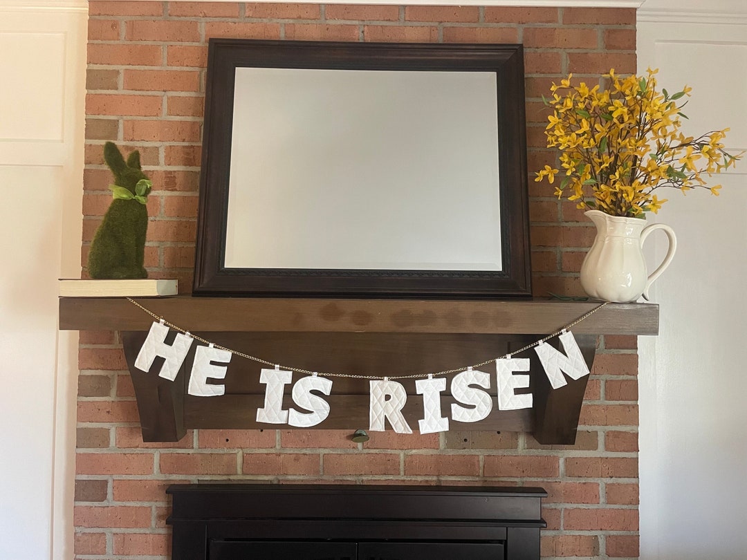 He is Risen Easter Banner - Etsy