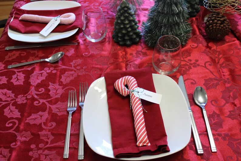 Stuffed Fabric Candy Cane - Basic Stripes - Etsy