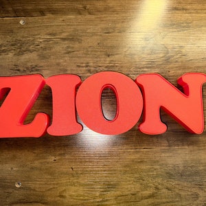 3D Printed Letters - Etsy