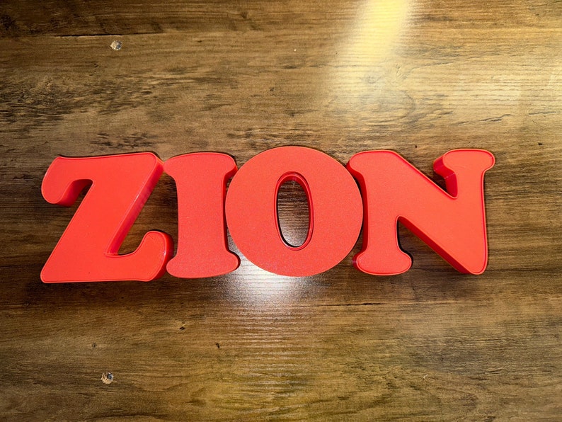 3D Printed Letters - Etsy