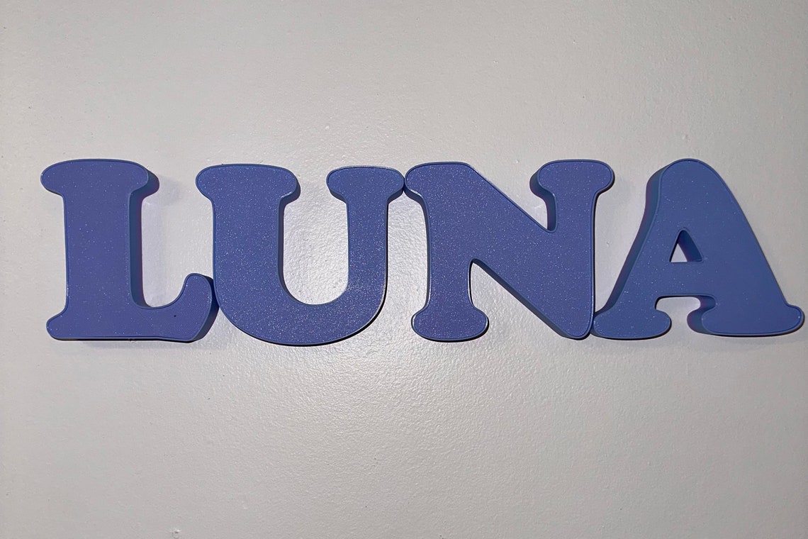 3D Printed Letters - Etsy