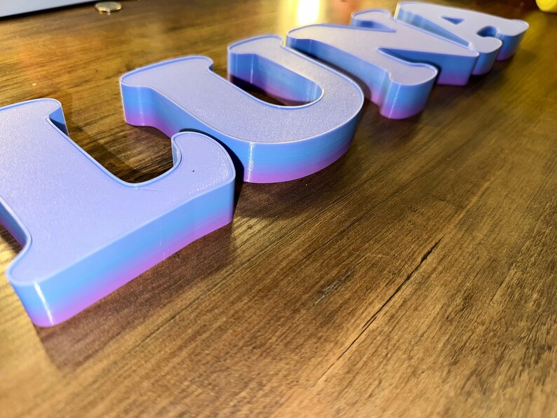 3D Printed Letters - Etsy