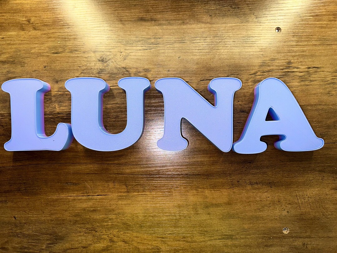 3D Printed Letters - Etsy