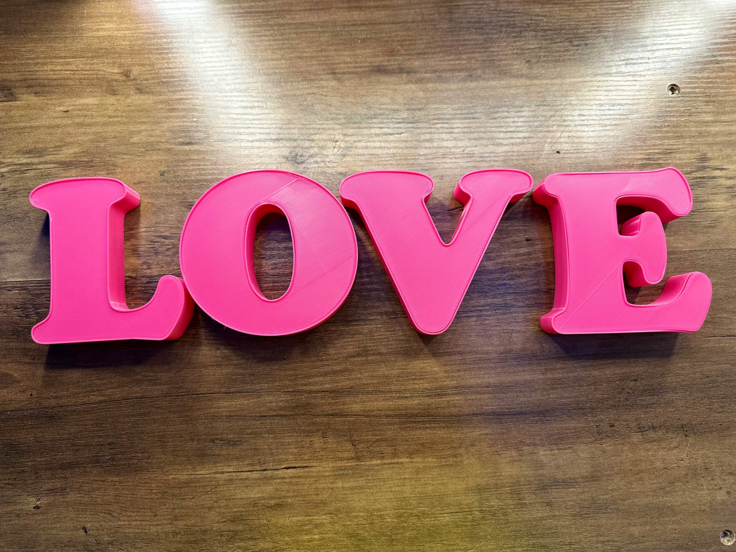 3D Printed Letters - Etsy