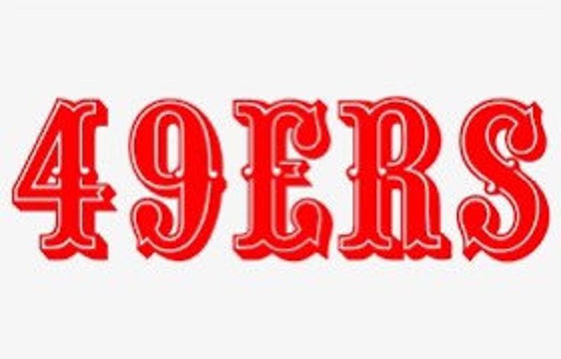 Vinyl Cut Decal 49ers - Etsy