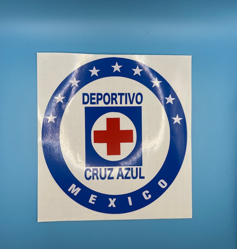 Cruz Azul Soccer Futbol Vinyl Cut Sticker - Etsy