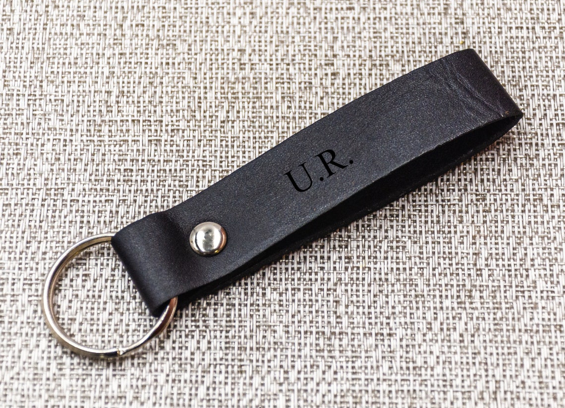 Customized Leather Keychain Personalized Leather Keychain - Etsy